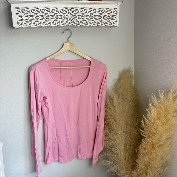 lululemon athletica | Tops | Vintage Lululemon Light Pink Long Sleeve ...